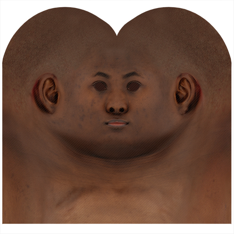 Female Head Texture Map 31